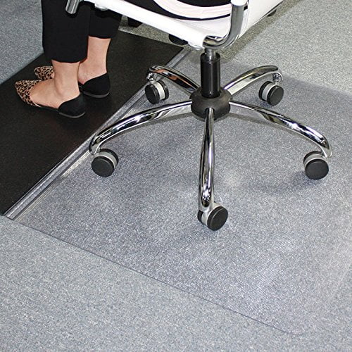 Sit Or Stand Mat For Carpet Or Hard Floors, 36 X 53 With Lip, Clear ...