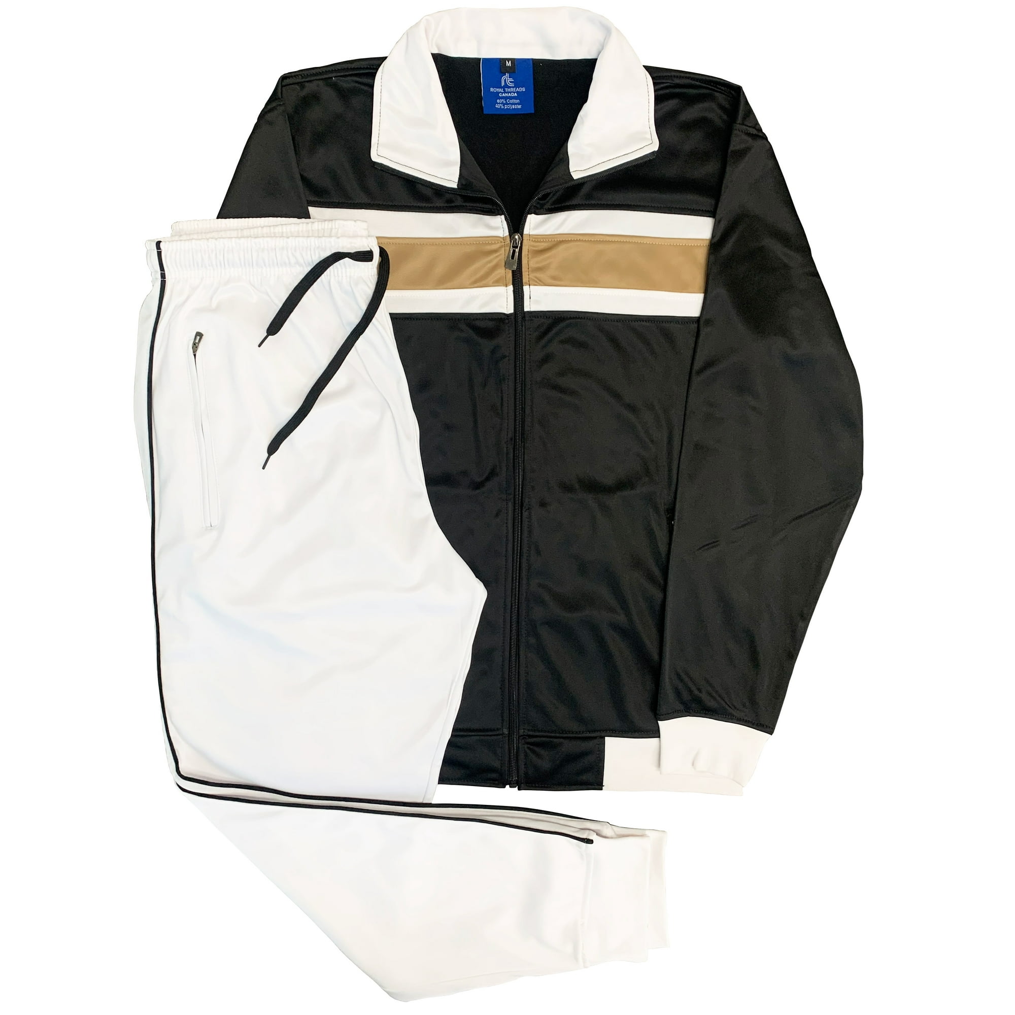 Click here for Royal Threads Mens Tracksuit Contrast Color 2-Piec... prices