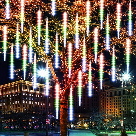 Meteor Shower Lights, LED Falling Rain Lights 50cm 10 Tube 480 LEDs ...