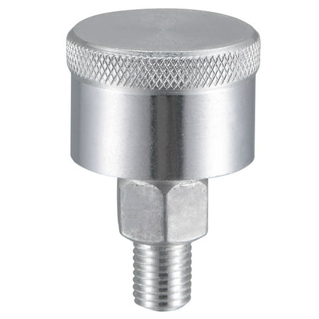 Uxcell Machine Parts M8x1 Male Thread 3ml Aluminium Silver Grease Oil ...