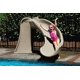 S.R. Smith Cyclone Pool Slide with Right Curve, Taupe 698-209-58110 - Walmart.com
