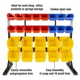 Stalwart 26 Bin Wall Mountable or Free Standing Tool Storage Rack ...