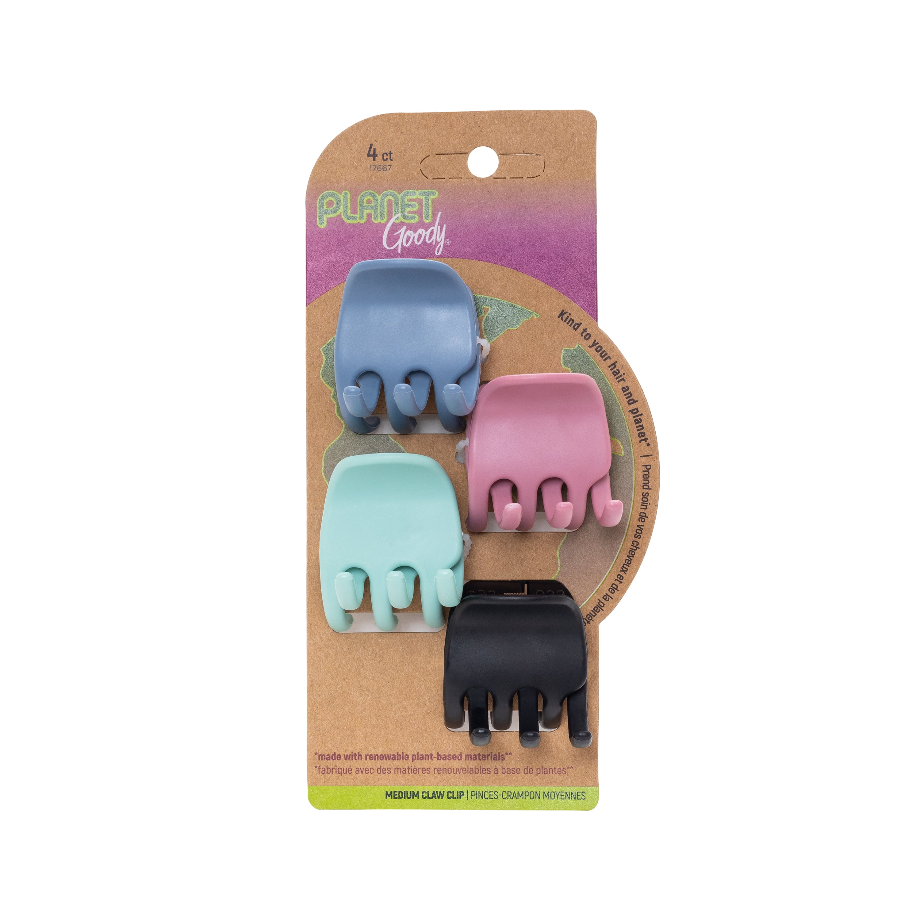 Goody Planet Goody® Bright Heritage Claw Jaw Clips Assorted Colors, 4 ...
