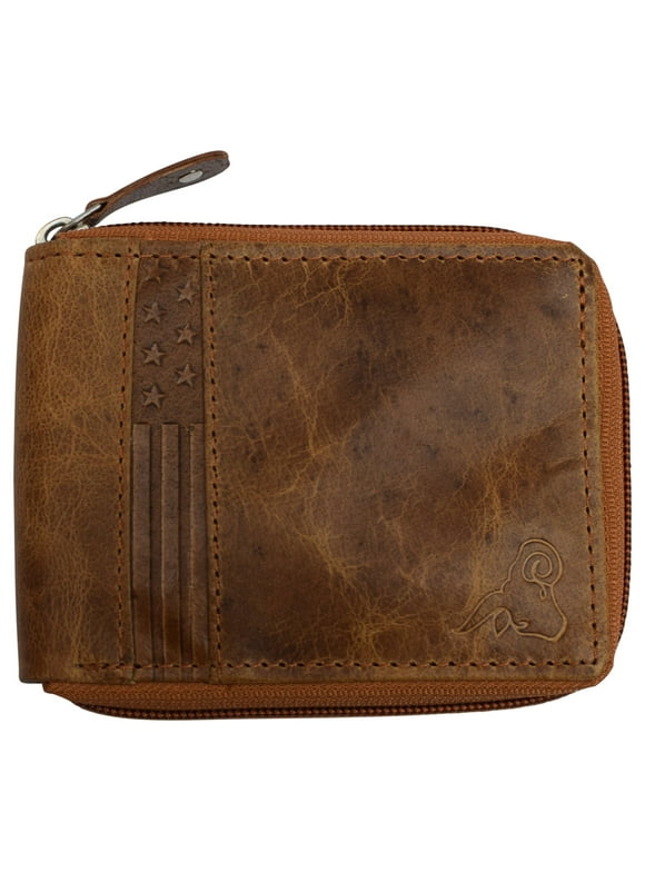 Men's Zip Around Bifold Wallets - Walmart.com