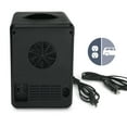 Personal Chiller Mini Fridge Small Space Cooler, Black Marble - Walmart.com