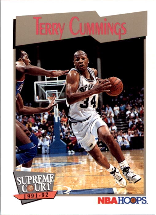 1991-92 Hoops #495 Terry Cummings SC NBA Basketball Trading Card ...