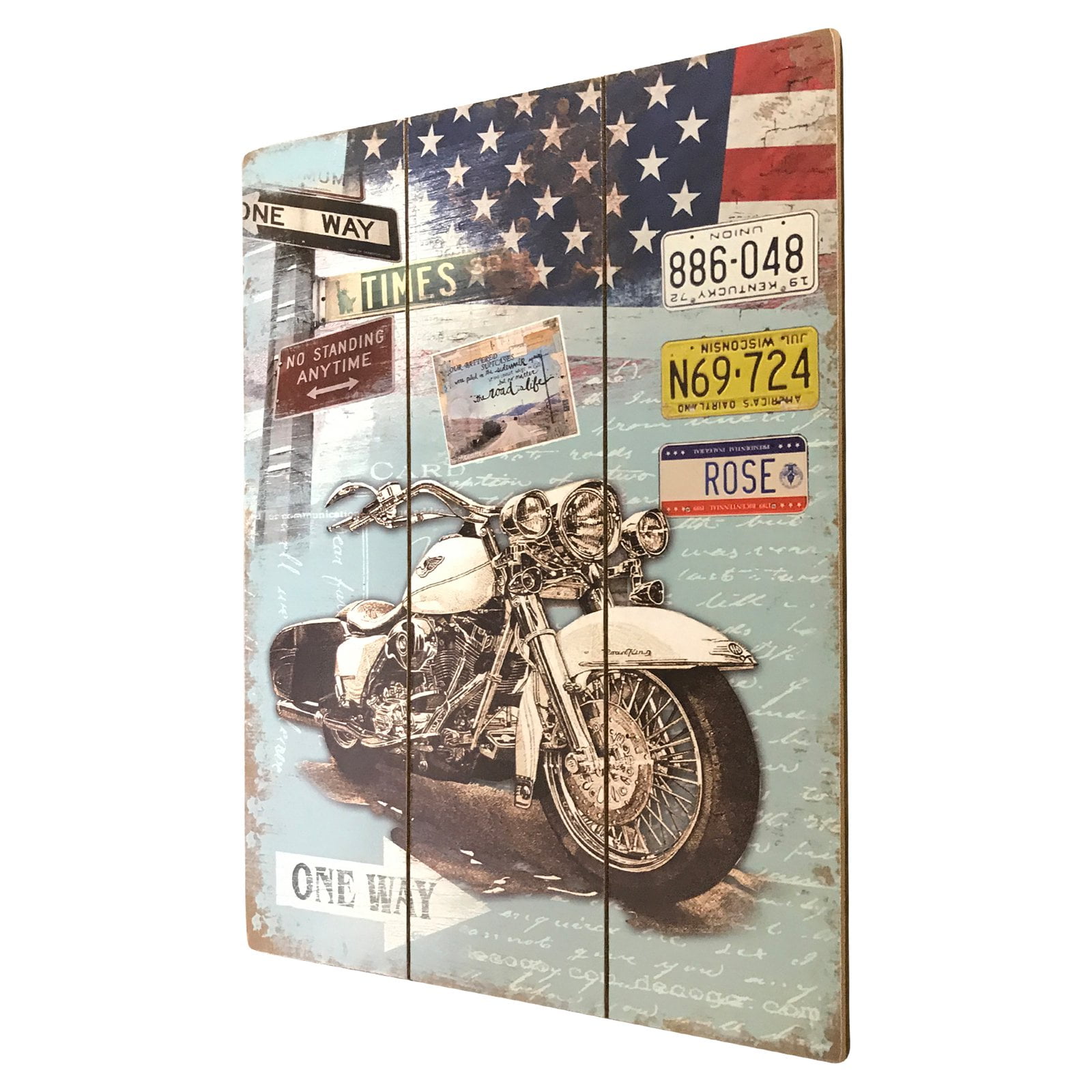 Creative Motion Industries Motorcycle Wall Sign - Walmart.com