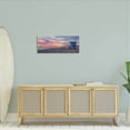 Beach Hut Sunset Horizon Coastal Canvas Print - 30 x 13 Inches ...