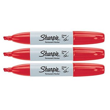 Sharpie Super Twin Tip Permanent Marker, Fine & Chisel Points, Black, 1 ...