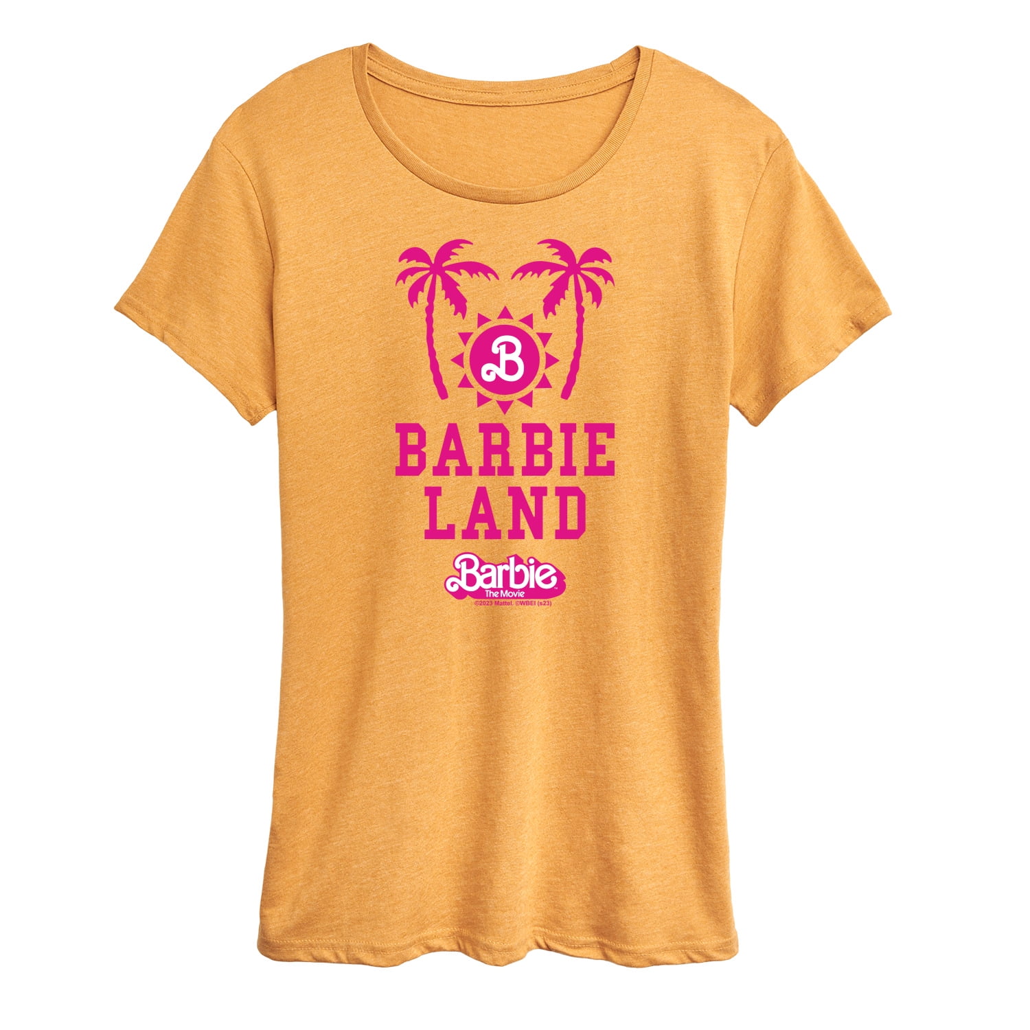 Barbie the Movie - Barbie Land - Palm Trees - Women's Short Sleeve ...