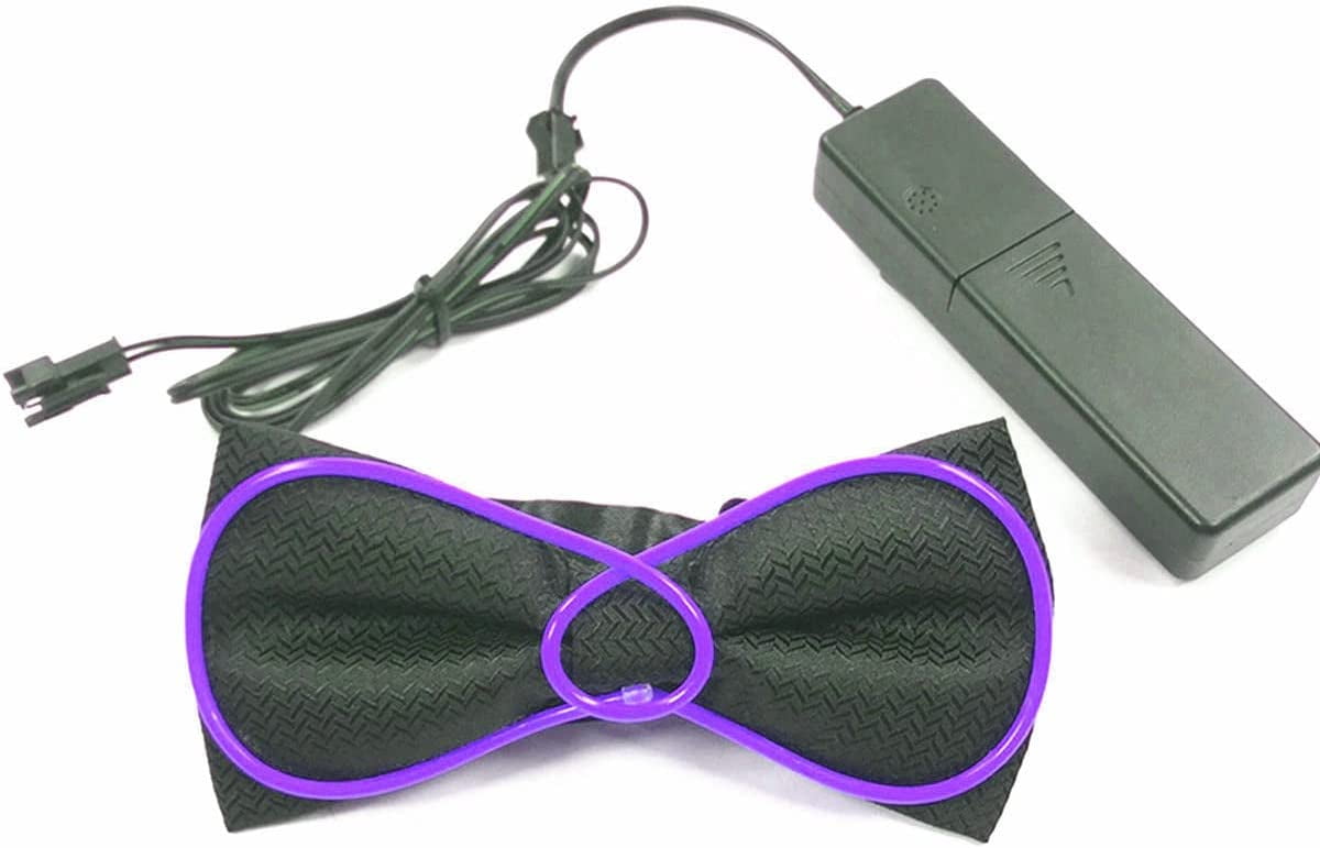 LINLIN Party Glowing LED Tie, Man LED Luminous Tie Christmas LED Bow ...