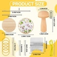 TUWAFE Mini Darning Loom Kit, Mushroom Knit Patch Kit, Mending Tool ...