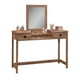 Sauder Cannery Bridge Bedroom Vanity with Mirror, Sindoori Mango Finish ...
