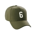 Daxton Structured Baseball Hat Cap Curved Visor Custom Team Number ...