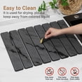 Diatomaceous Earth Drying Mat Set Dark Gray 20" x 14" Kitchen Counter ...