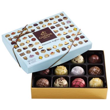 Godiva Dark Chocolate Truffle Assortment, 8 Oz, 12 Ct - Walmart.com