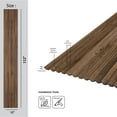 MG-2001 Small Slats Walnut Polystyrene Wood Slat Walls (93 Sq.ft / Pack ...