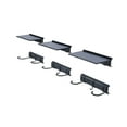 Bike Storage Rack, 6 Bike Wall Mount, 3 Helmet Hooks & Shelves - Garage ...