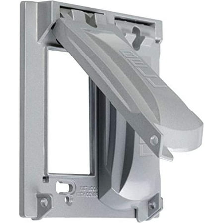 Hubbell-Bell MX2050S Two Gang Two Device Flat Metal Weatherproof ...