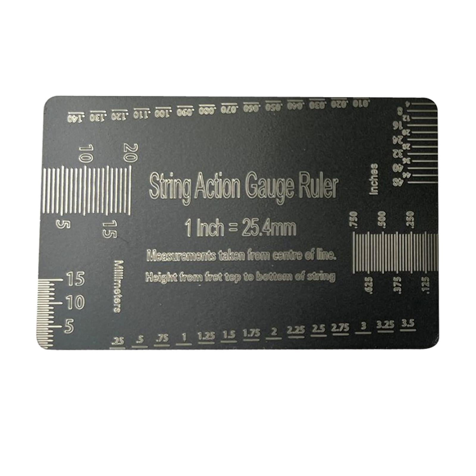 String Action Gauge String Pitch Ruler for Electric Bass And Acoustic ...