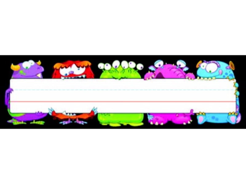 Carson Dellosa Monsters Desk Nameplates - Walmart.com