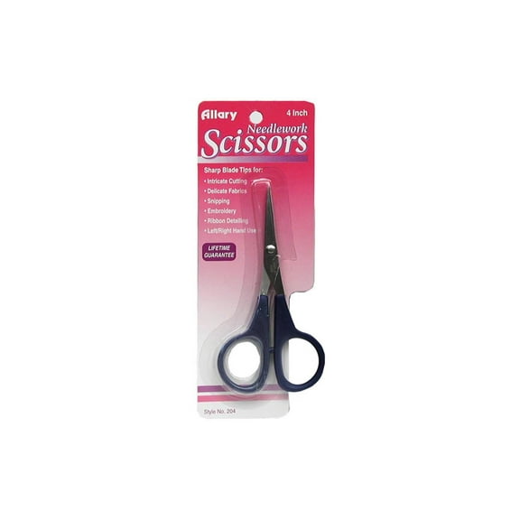 Allary Patterned Handle Embroidery Scissors 4" 18pc Display-Optical ...