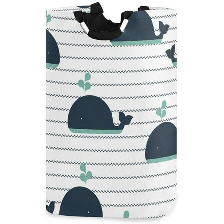 Waves and Whale Hamper for with Handles for Bedroom B | Walmart Canada