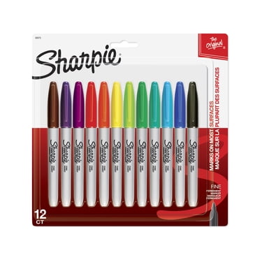 Sharpie Color Burst Permanent Markers, Fine Point, Assorted Colors, 24 ...