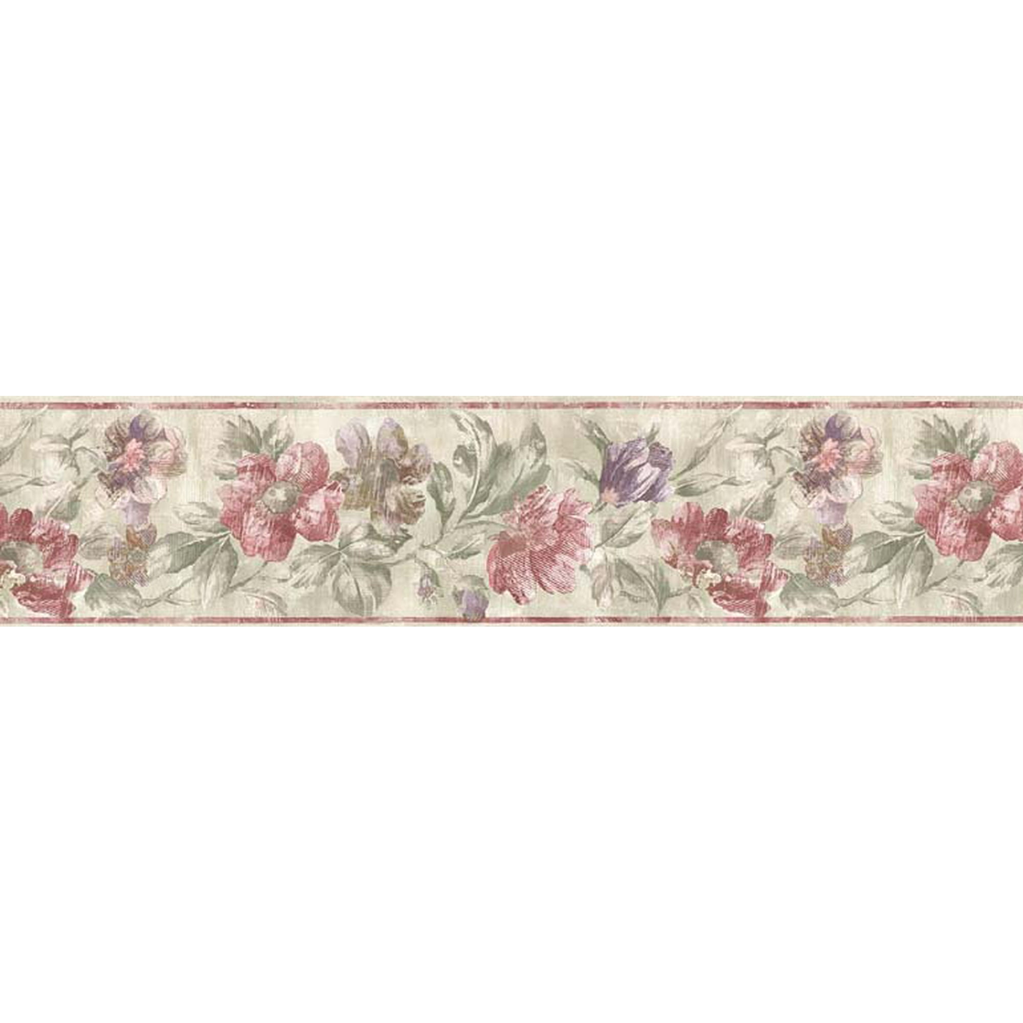 Click here for Norwall Floral Wallpaper Border Ed76273 prices