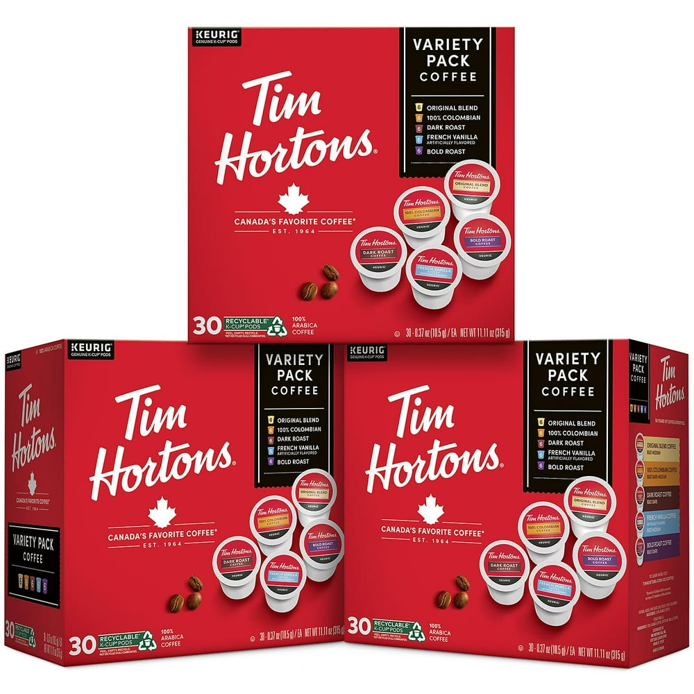 Tim Hortons Variety K-Cup Coffee Pods (90 ct.) - Walmart.com - Walmart.com