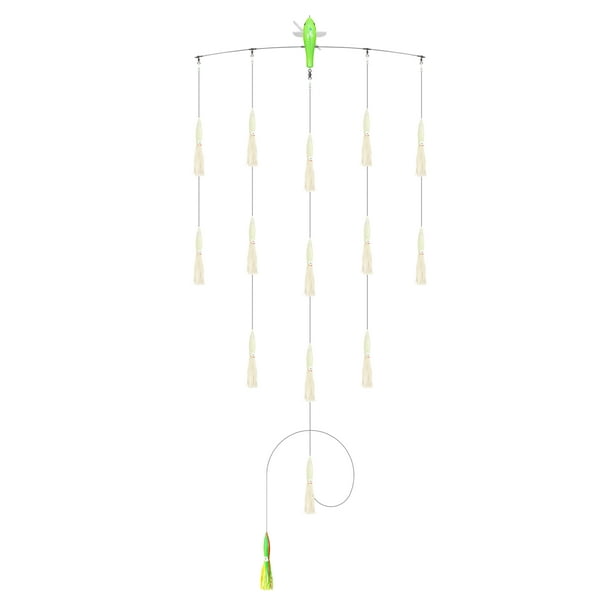 BLUEWING 36in Fishing Spreader Bar Port Walker Baits Bulb Squids and ...