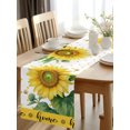 Burlap Table Runner 90 Inches Long, Farm Sunflowers Bees Non-Slip ...