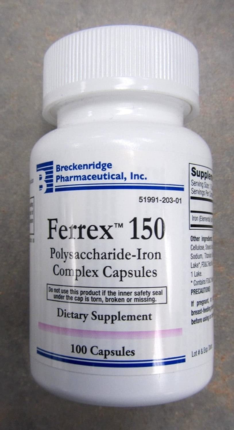 FERREX 150 CAPSULES 100*Non Blister* BRECKENRIDGE - Walmart.com