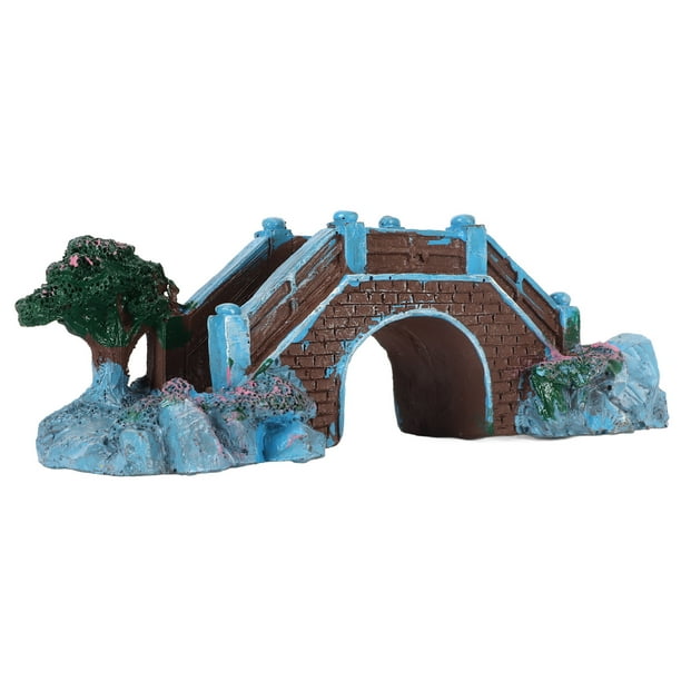 Fish Tank Arch Bridge Simulation Decorative Resin Aquarium Bridge ...