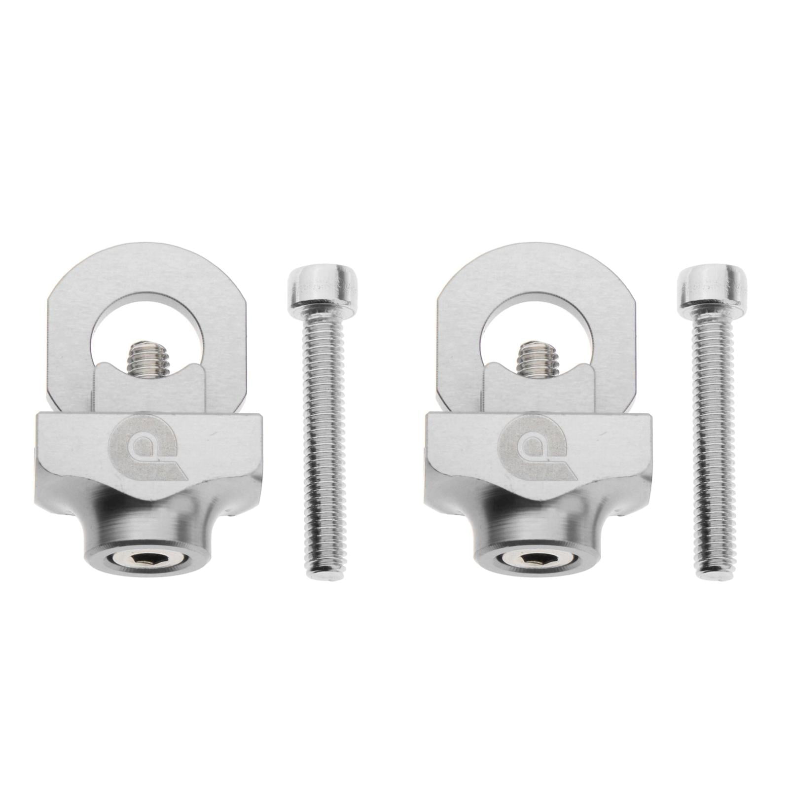 2x Compact Alloy BMX Chain Tensioners Adjusters Chains Tension ...