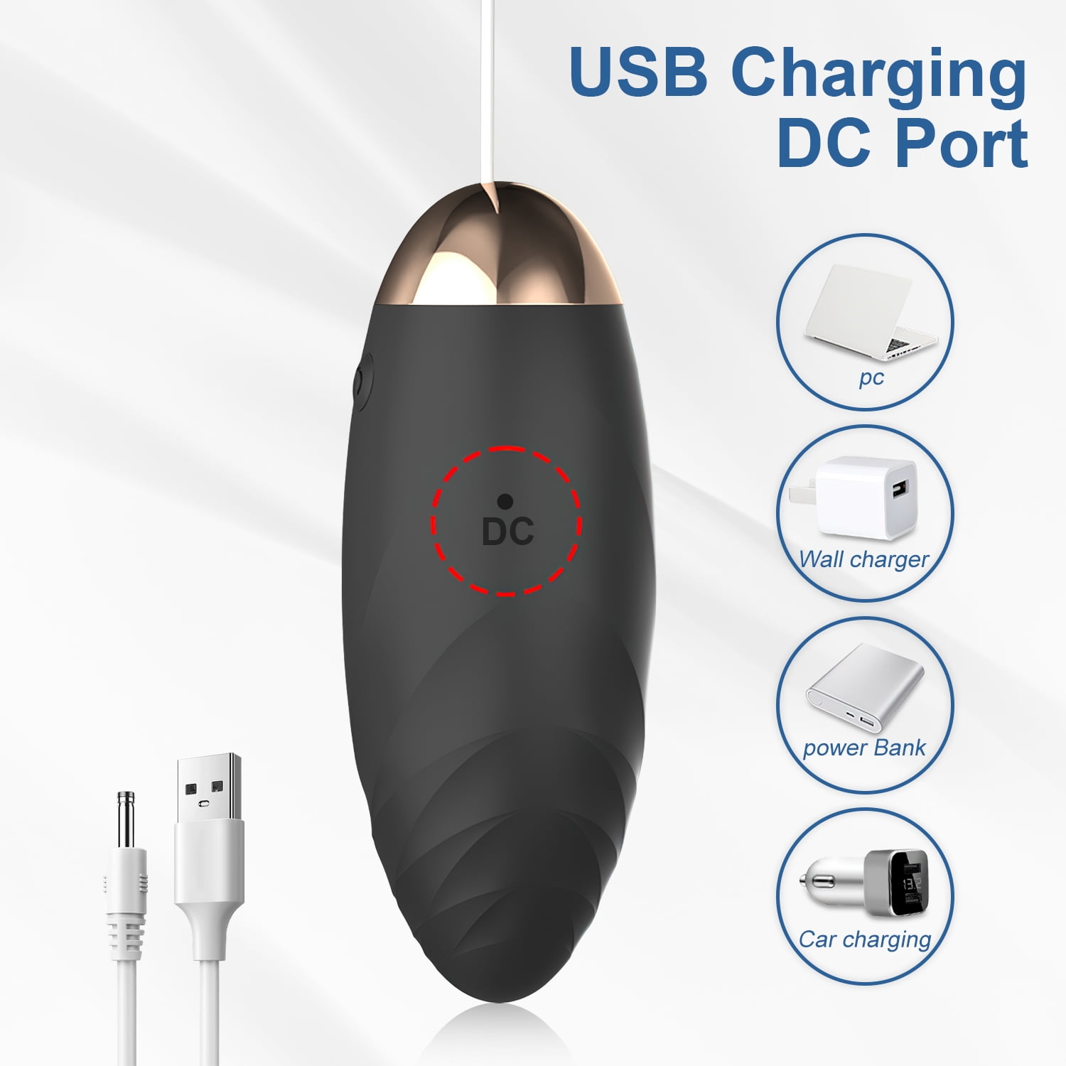 MonNn Vibromasseur Bullet Vibration Forte 10 Modes pour la Stimulation ...