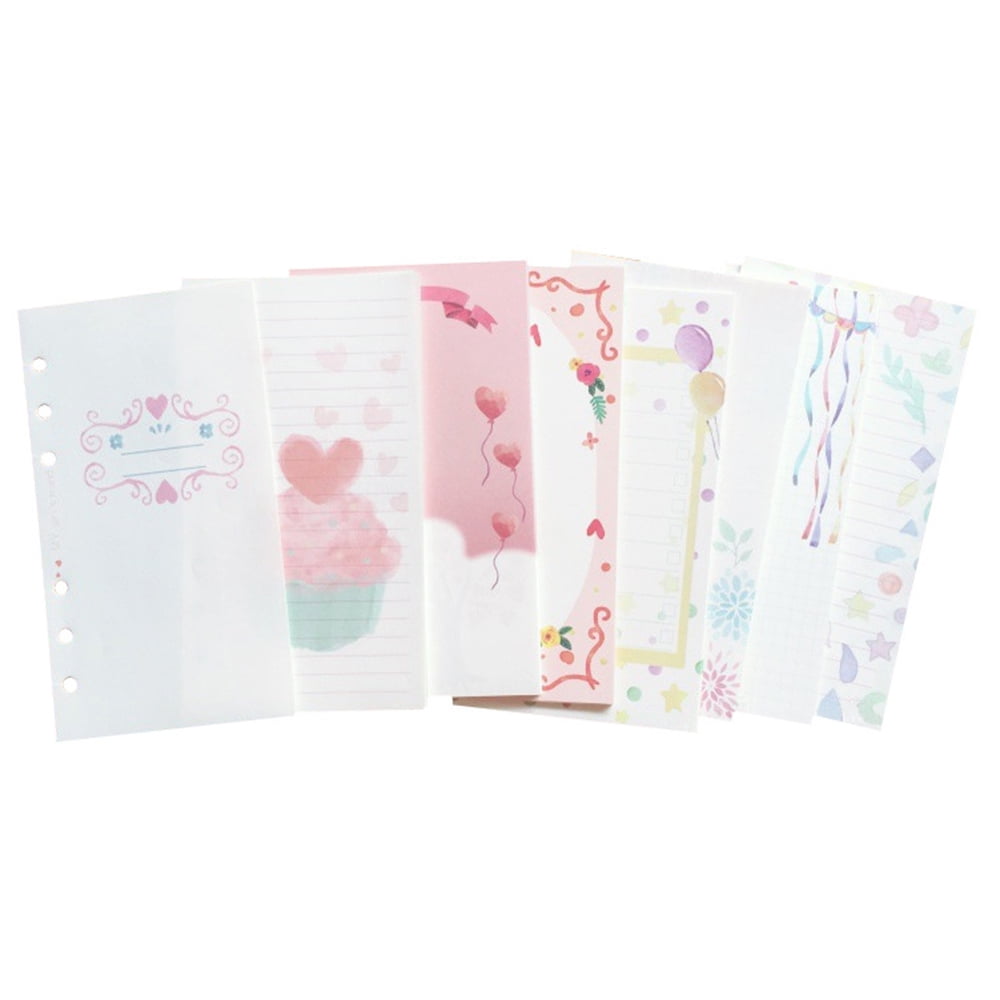 BE-TOOL 101 Pcs/Pack A6 Refillable Sheets Papers Notebook Planner 6 ...