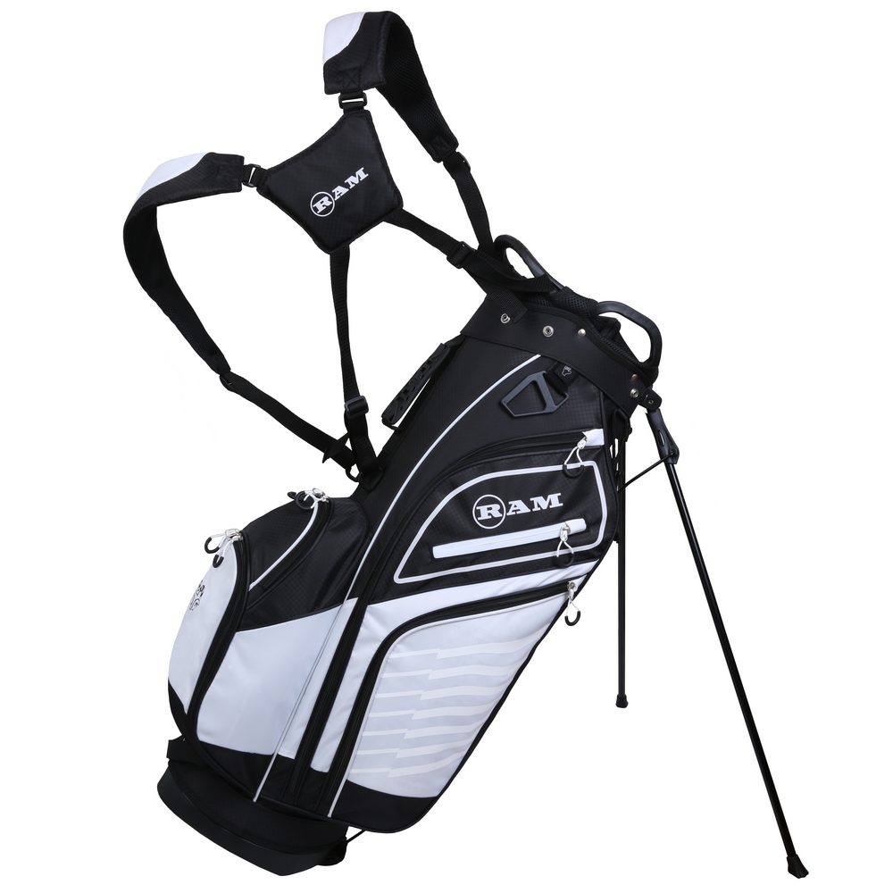 Ram Golf Accubar Stand Bag, Black/White - Walmart.com