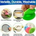 Magic Silicone Sponge Scrubber - 8pc BPA Free Dish Cleaning Brush ...