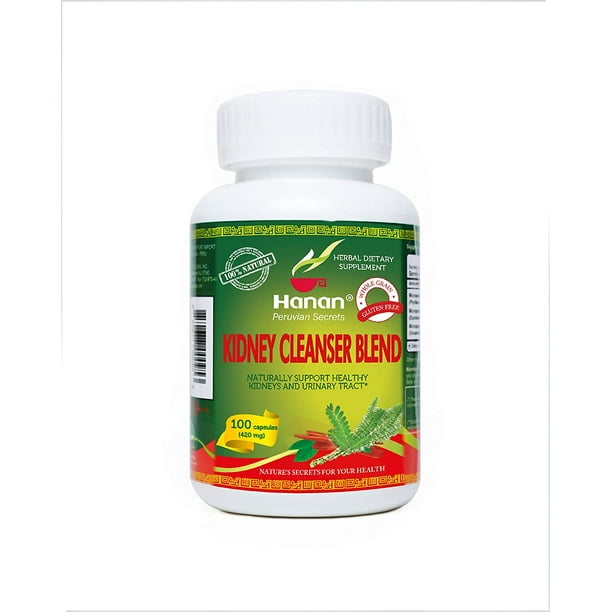 Hanan Rinosan Kidney Cleanser Blend | 100 Capsules | Naturally Aids in ...