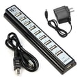 Powered USB Hub 2.0, 10-Port USB Hub USB Extender Splitter for Devices ...