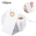 perfeclan 100Pcs Gift Tags with String Gift Hanging Label Tags with ...