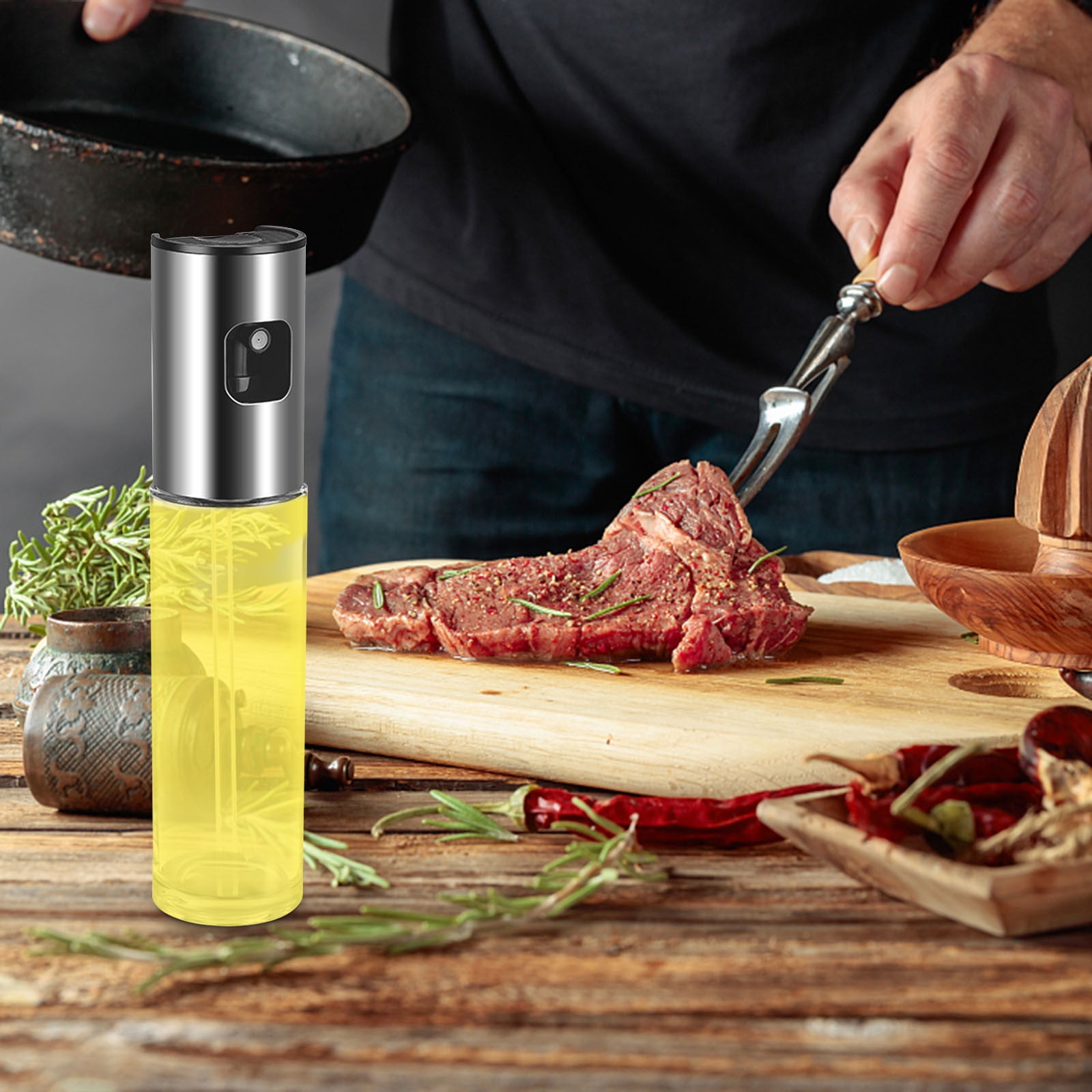 Click here for Bargain Qaailabf Oil Spray Bottle Pump Glass Olive... prices