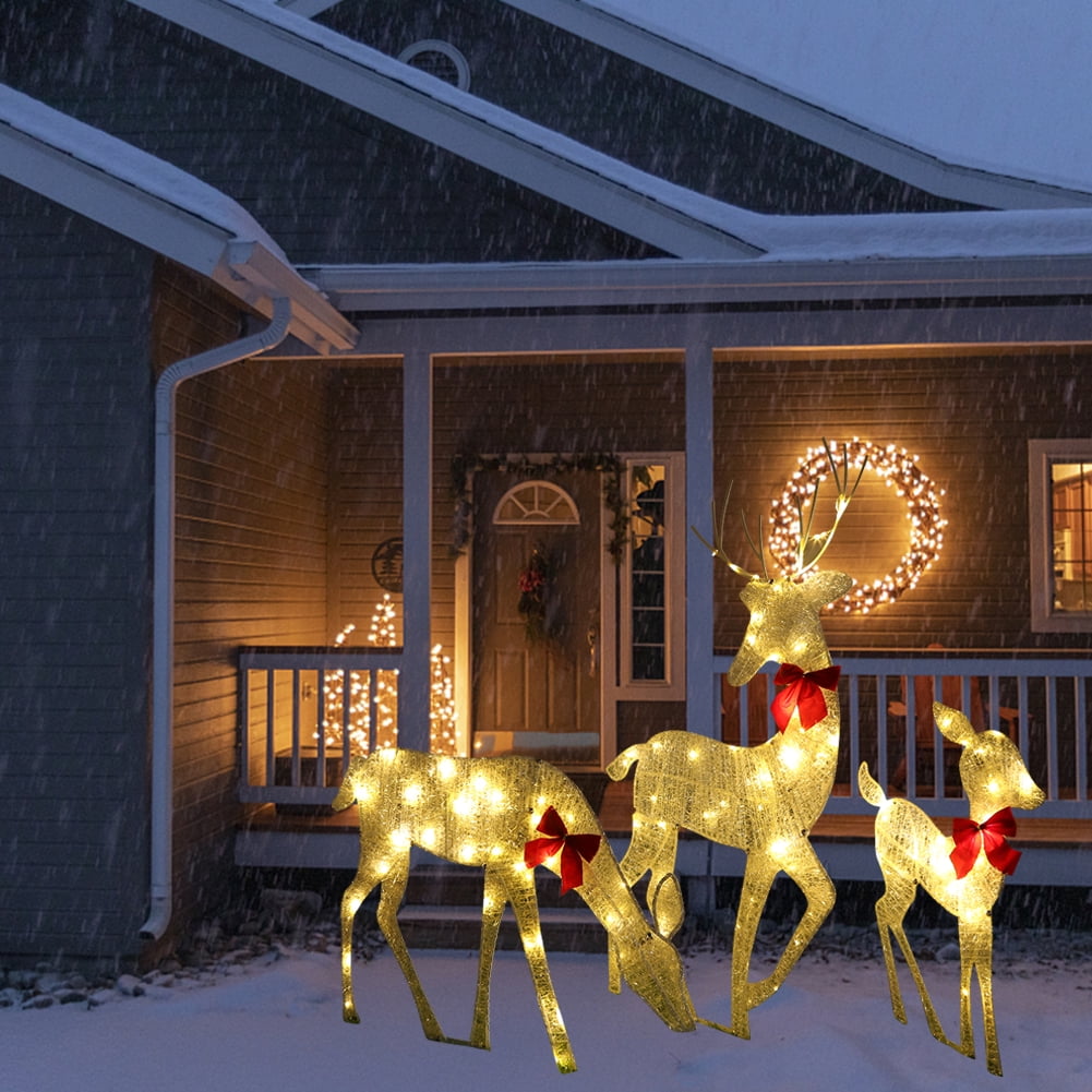 Click here for Lutabuo Christmas Decoration Luminous Reindeer Orn... prices