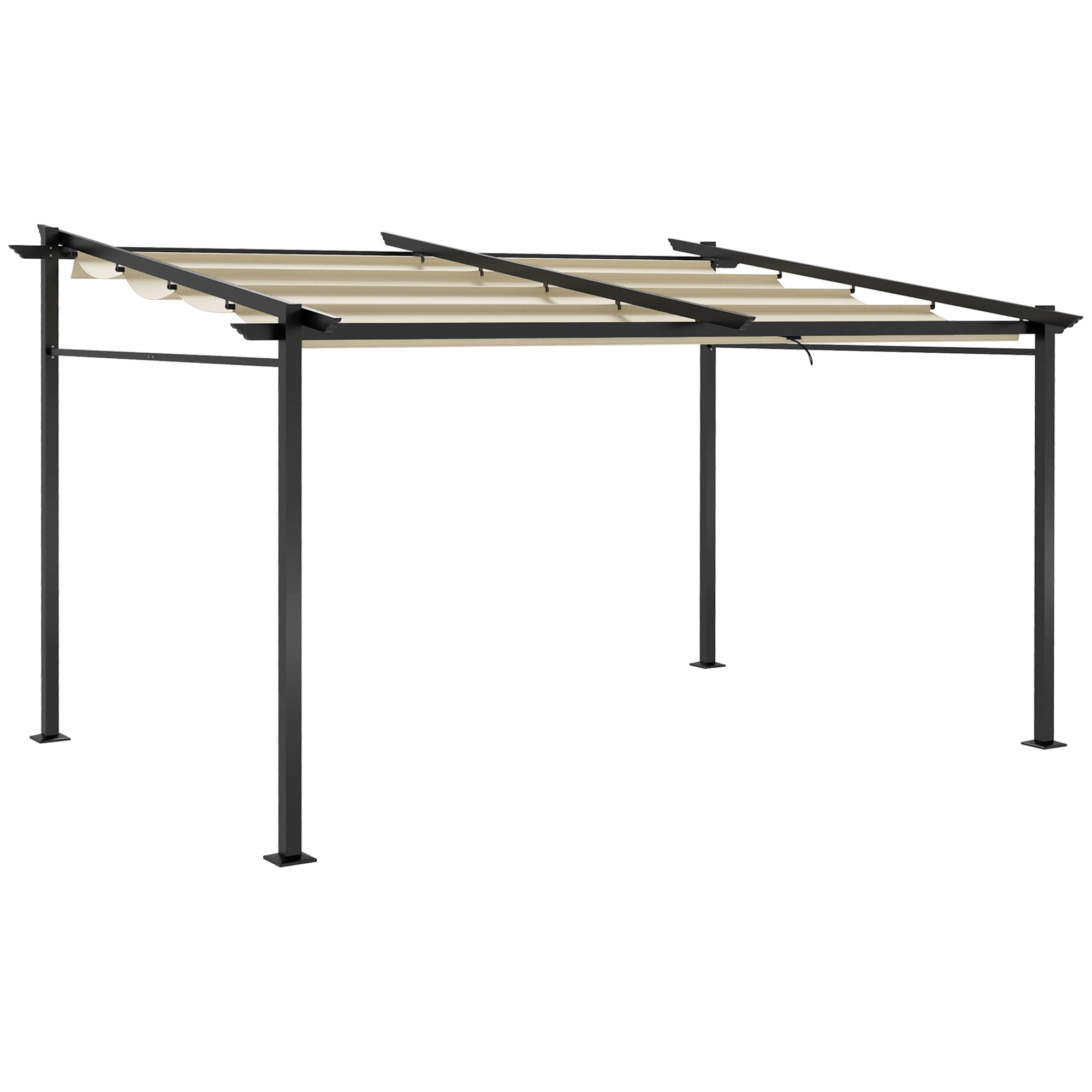 Click here for Outsunny 10 X 13 Metal Pergola W/ Retractable Cano... prices