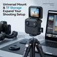 4K Action Camera with Flip Screen, Anti-Shake POV Cam for Cycling ...