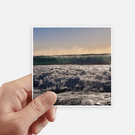 Sunshine Ocean Water Wave Science Nature Picture Sticker Square ...