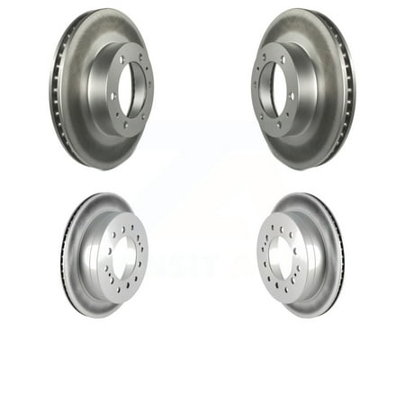 Front Rear Coated Disc Brake Rotors Kit For Toyota 4Runner FJ Cruiser ...