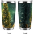 20oz Stainless Steel Vacuum Insulated Travel Tumbler with Straw Lid ...