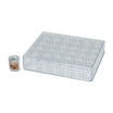 Darice Clear Plastic Bead Container with 30 Small Storage Canisters ...